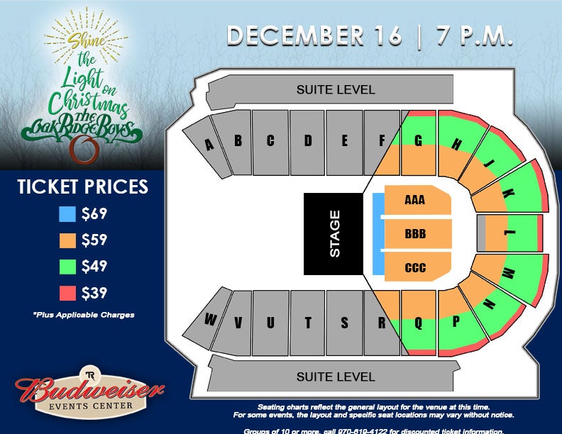 Seating Charts | The Ranch, Larimer County Fairgrounds & Events Complex