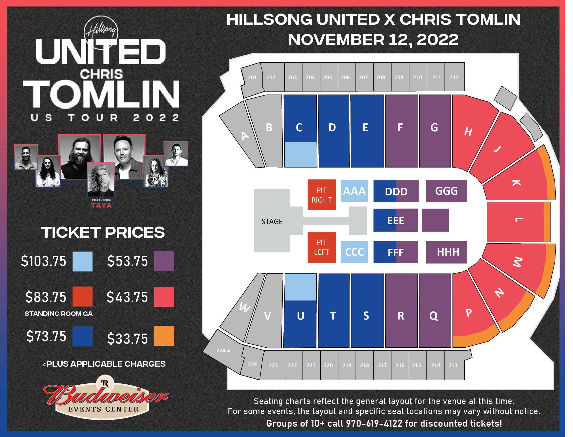 Seating Charts | The Ranch, Larimer County Fairgrounds & Events Complex