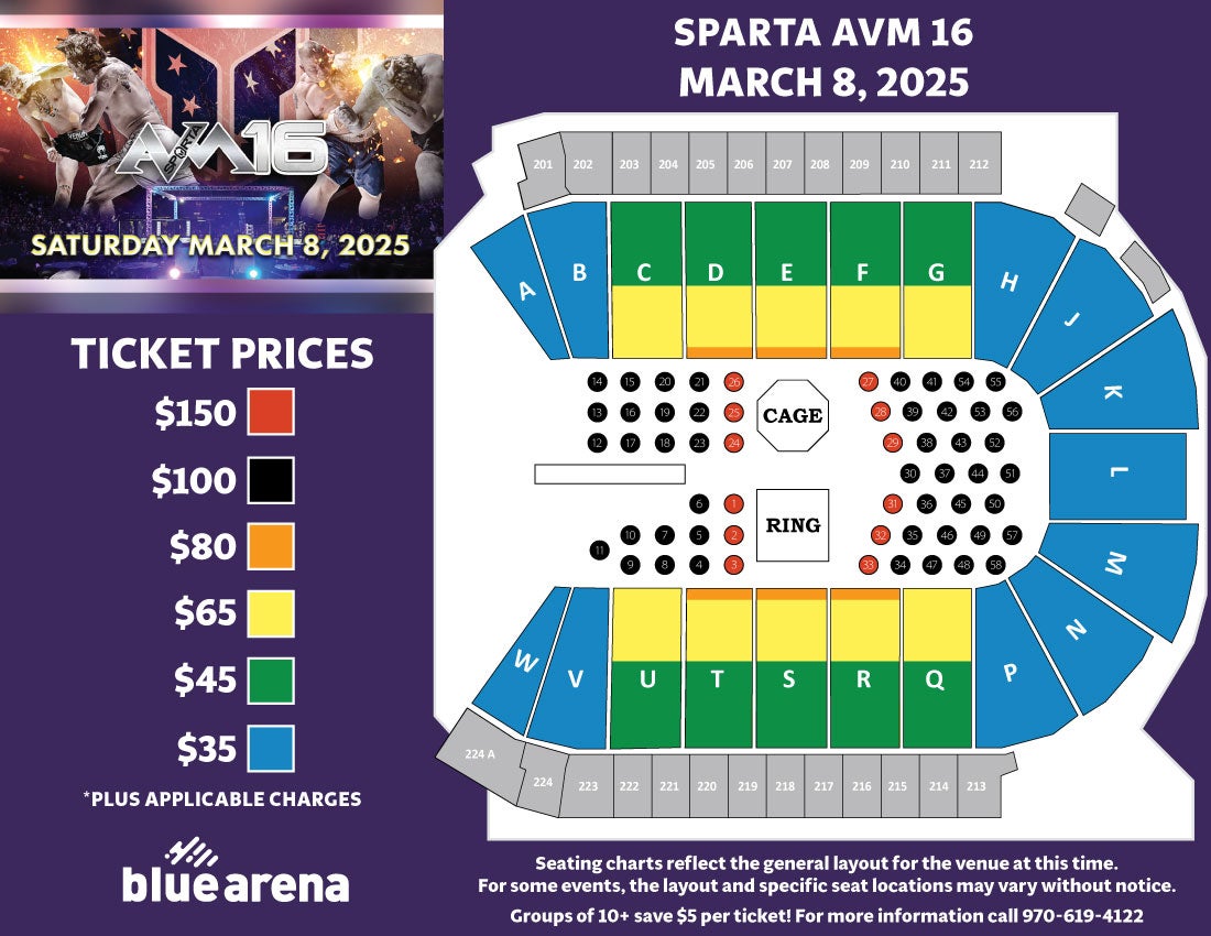 Seating Charts | The Ranch Events Complex, Loveland Colorado